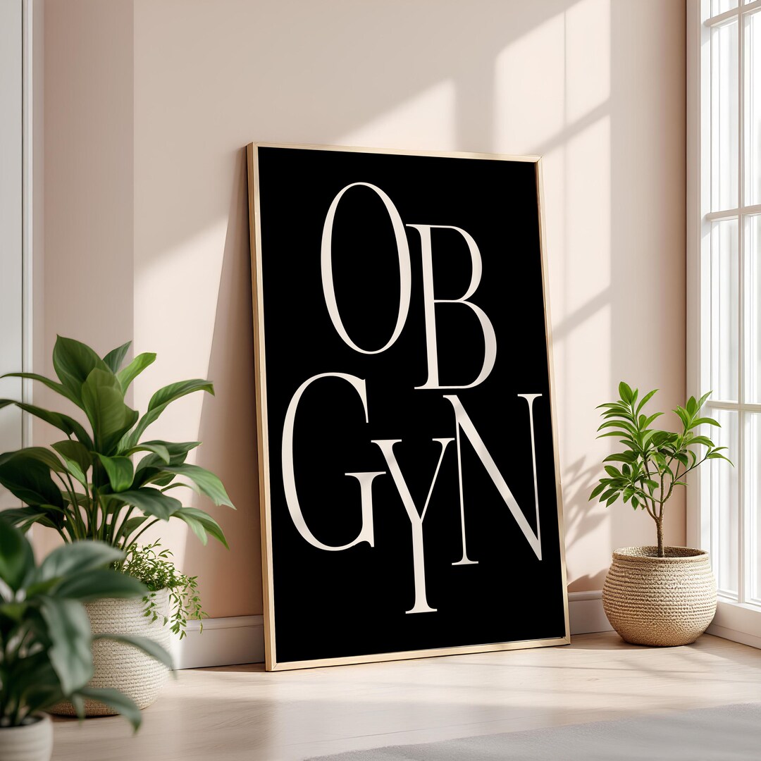 OBGYN Office Decor, Medical Wall Art, Gynecologist Gift, Doctor Office ...