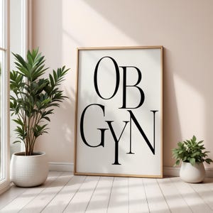 OBGYN Office Decor, Medical Wall Art, Gynecologist Gift, Doctor Office ...