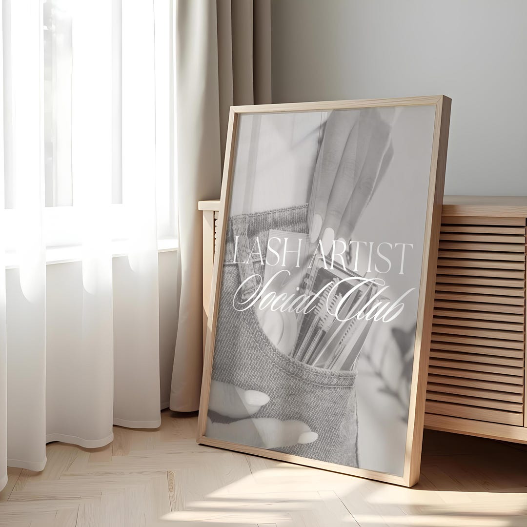 Lash Studio Decor, Lash Artist Wall Art, Lash Tech Gift, Beauty Salon ...