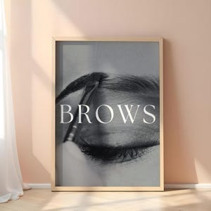 Brows Studio Decor | Lash and Brow Sign Prop | Brows Artist Digital Art ...