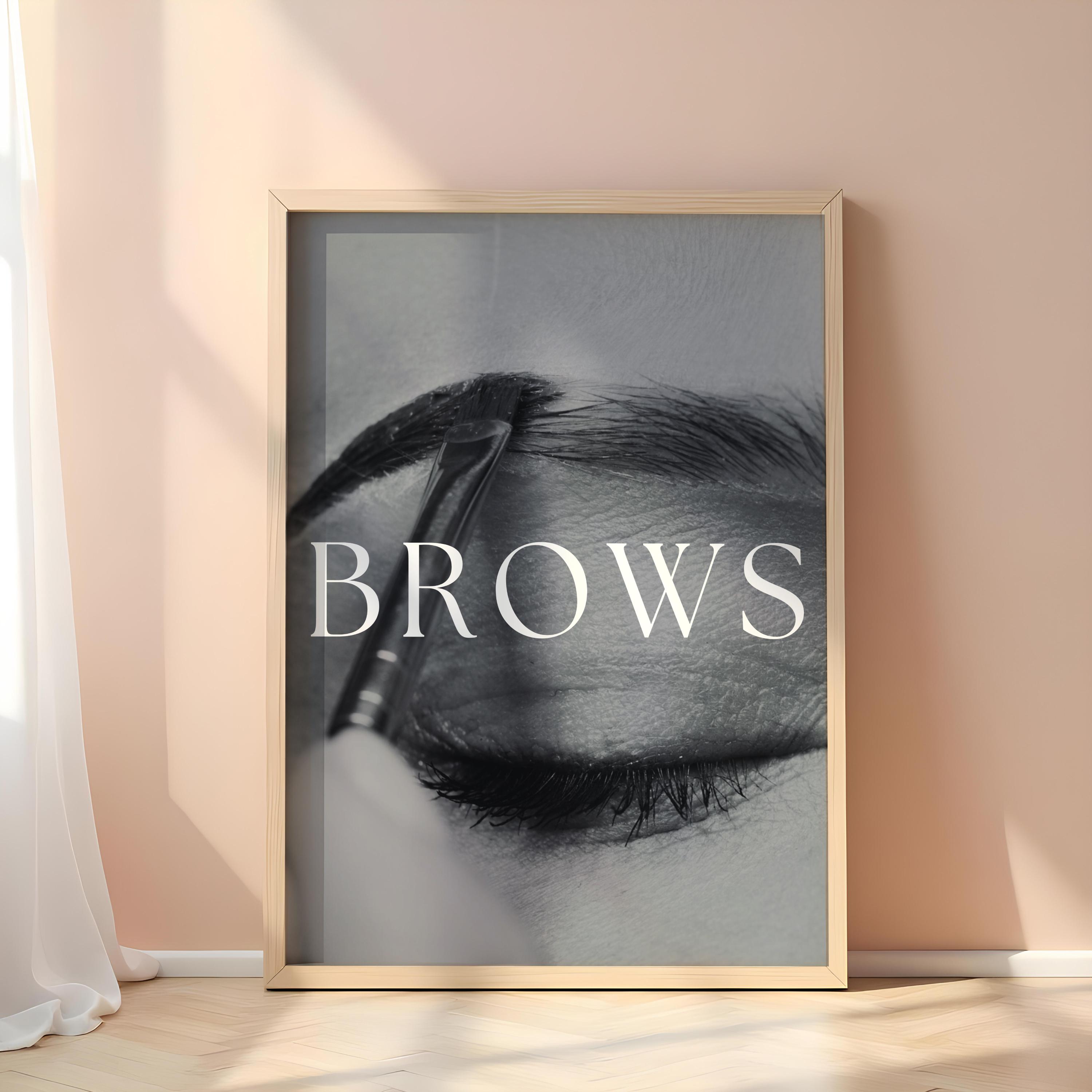 Brow Studio Decor, Eyebrow Wall Art, Lash Room Decor, Beauty Salon ...