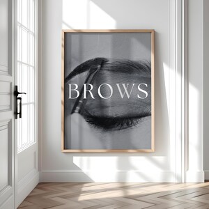 Brows Studio Decor | Lash and Brow Sign Prop | Brows Artist Digital Art ...