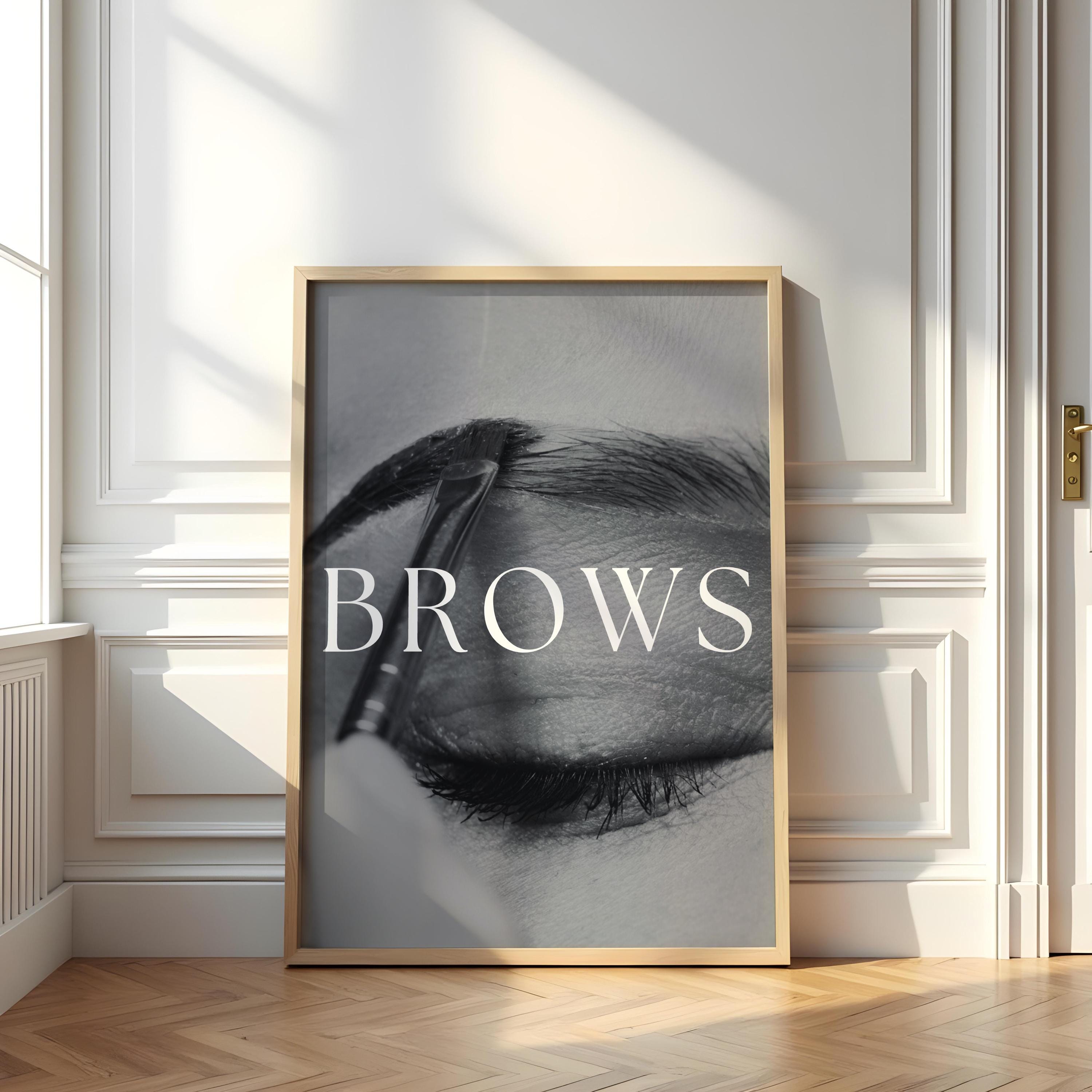 Brow Studio Decor, Eyebrow Wall Art, Lash Room Decor, Beauty Salon ...