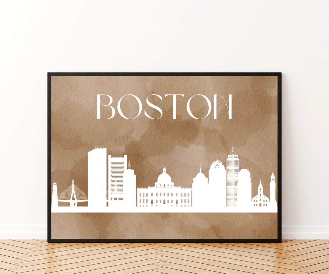 Boston Wall Art | Boston Poster Print | Home Decor | Boston City Map ...