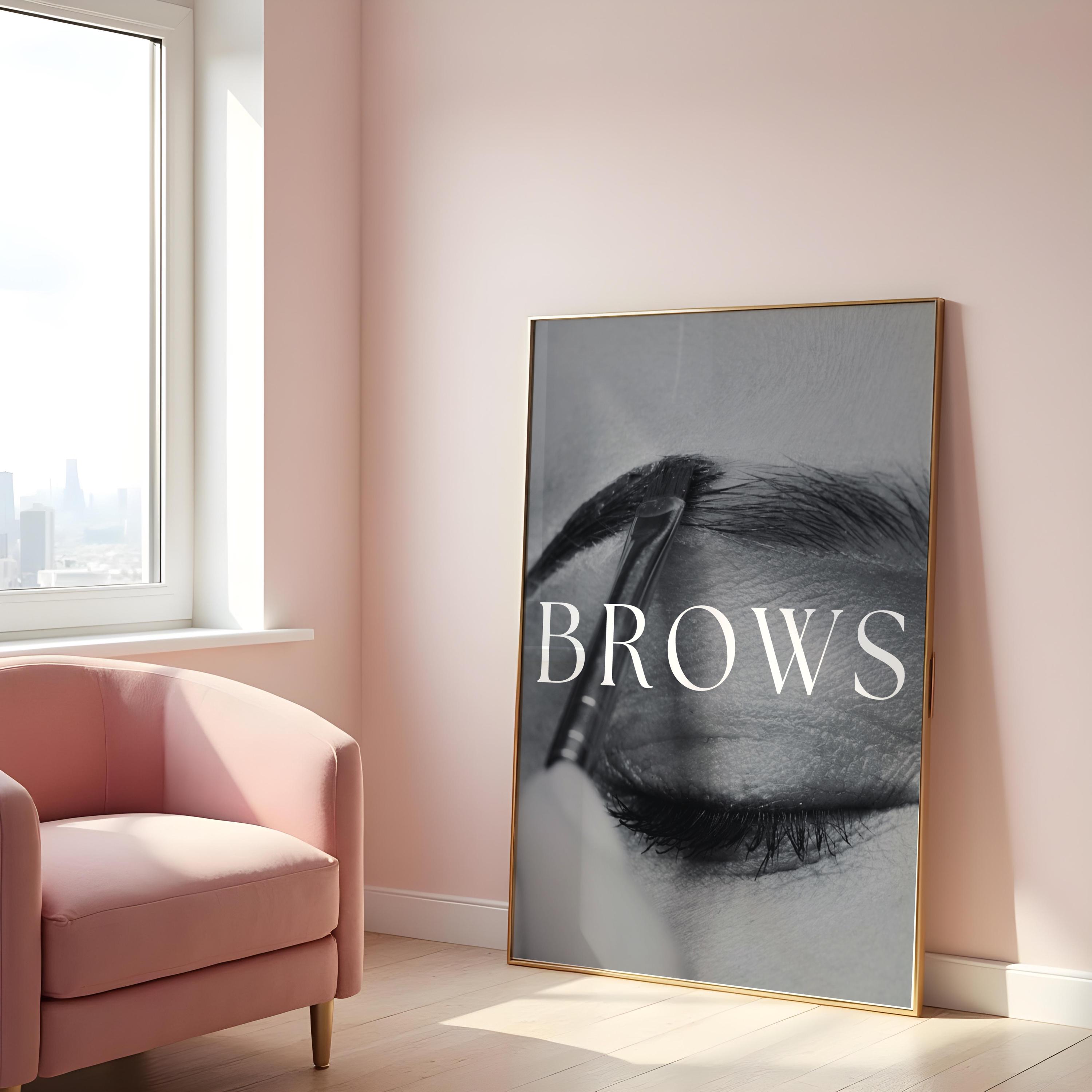 Brow Studio Decor, Eyebrow Wall Art, Lash Room Decor, Beauty Salon ...