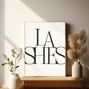 Lash Studio Decor, Lash Artist Wall Art, Lash Tech Gift, Beauty Salon ...