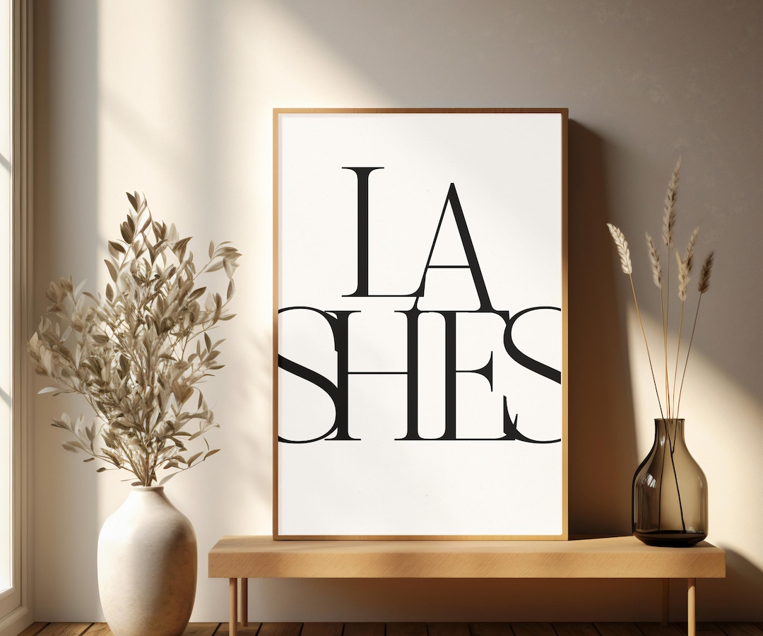 Lash Studio Decor, Lash Artist Wall Art, Lash Tech Gift, Beauty Salon ...