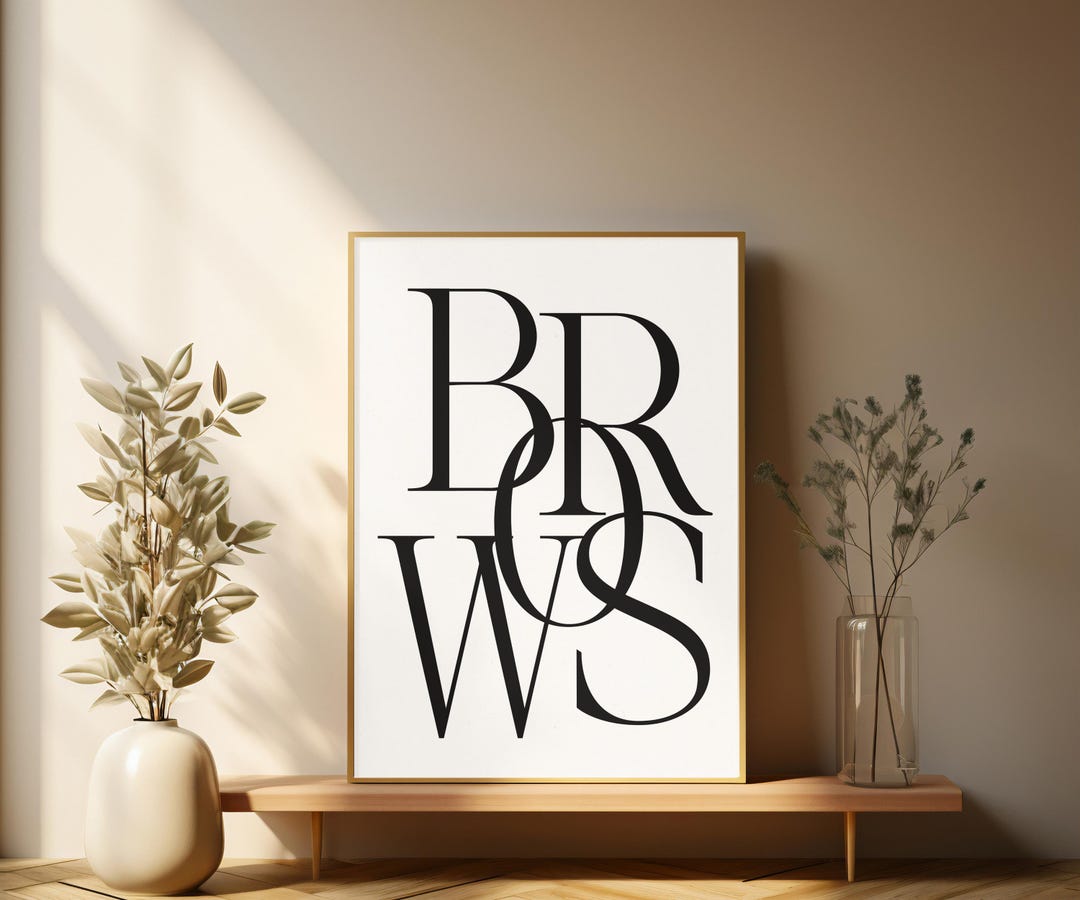 Brow Studio Decor, Eyebrow Wall Art, Lash Room Decor, Beauty Salon ...