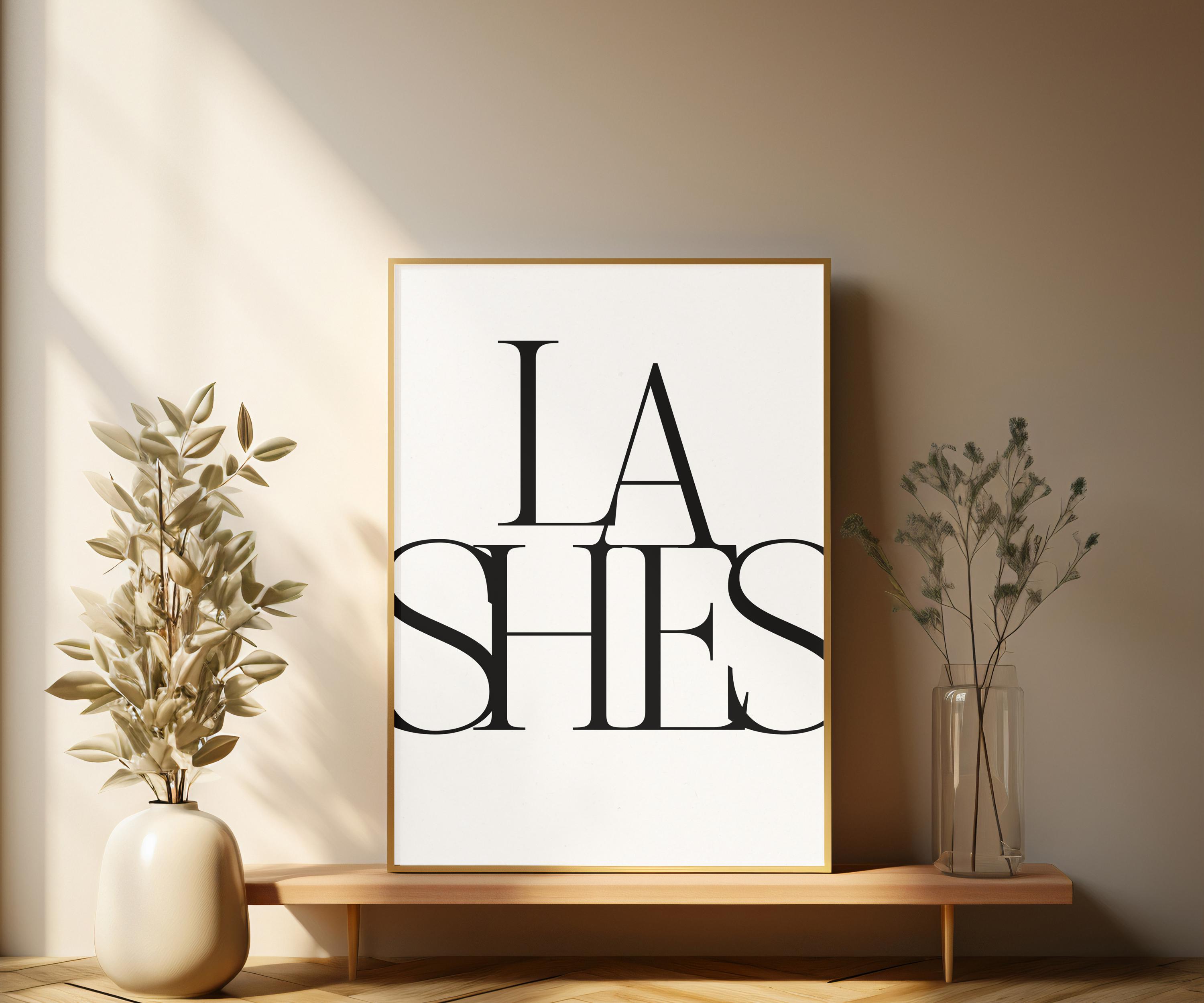 Lash Studio Decor, Lash Artist Wall Art, Lash Tech Gift, Beauty Salon ...