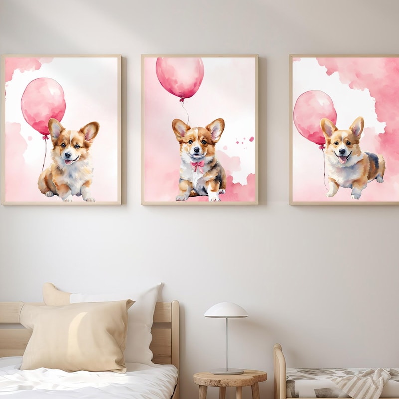 Corgi Wall Art - Etsy
