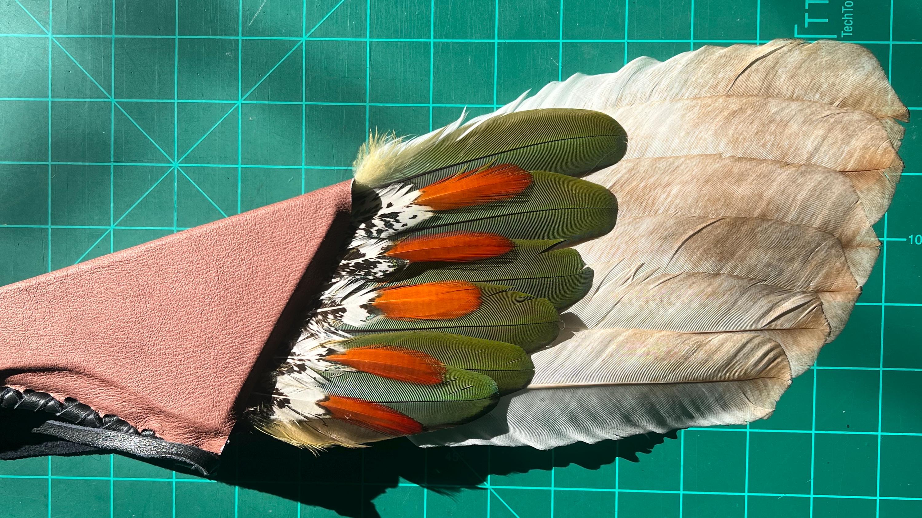 Ceremonial Feather Fan - Etsy