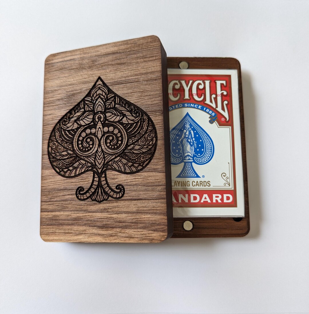 Decorated Playing Card Deck Box - Etsy