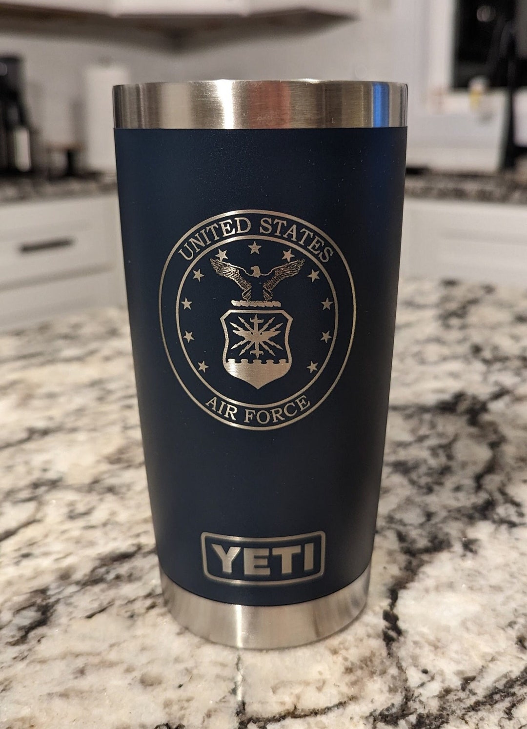 Yeti, 20oz Tumbler: Air Force Crest Personalize With Your Wing or Rank ...
