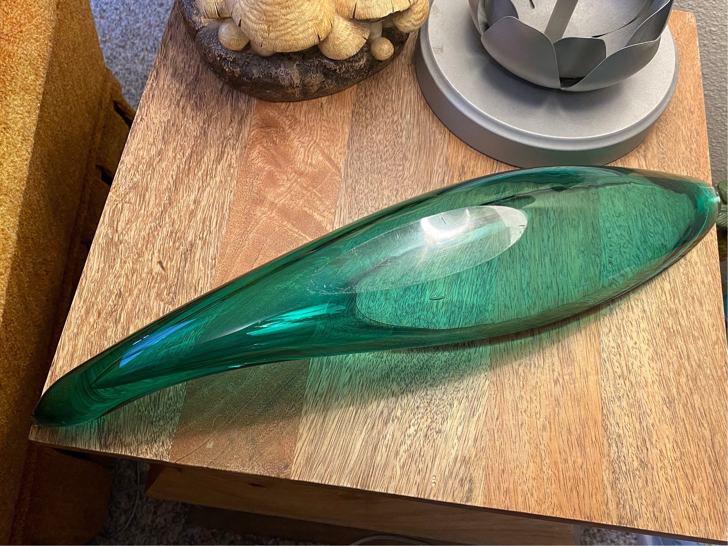 Rare Vintage Blenko Wayne Husted Horn of Plenty Glass Vase - Etsy