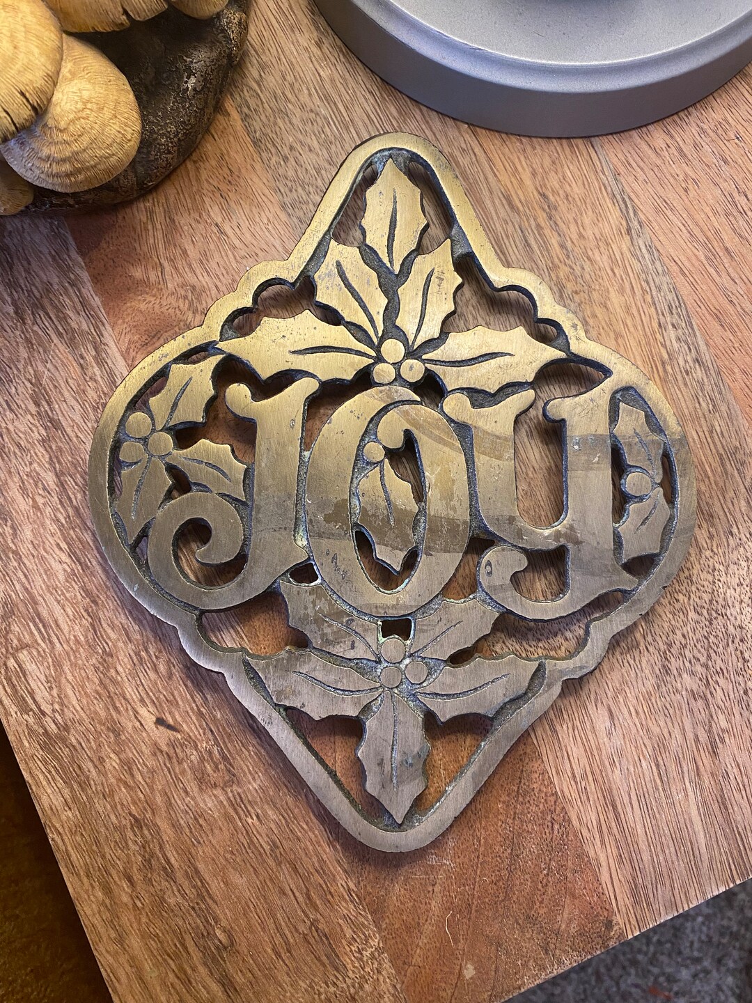 Vintage Avon Joy Cast Iron Christmas Trivet - Etsy