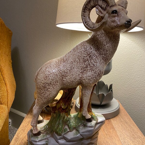 Ceramic Ram Figurine - Etsy