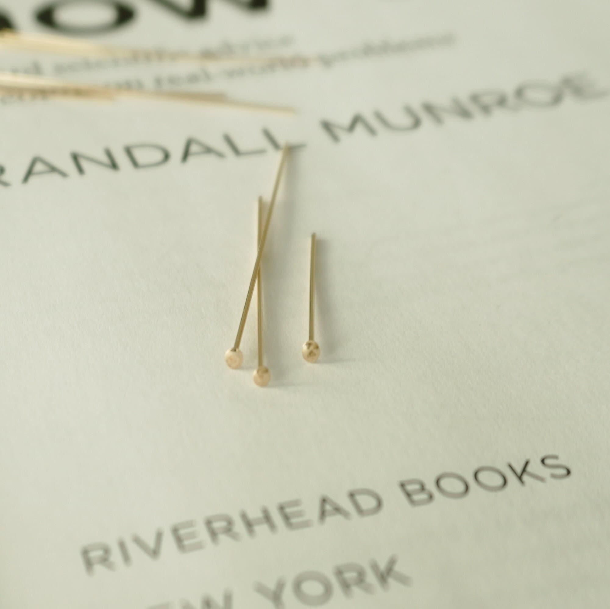 14K Gold Filled Head Pins, Pins for Jewelry Making - Etsy