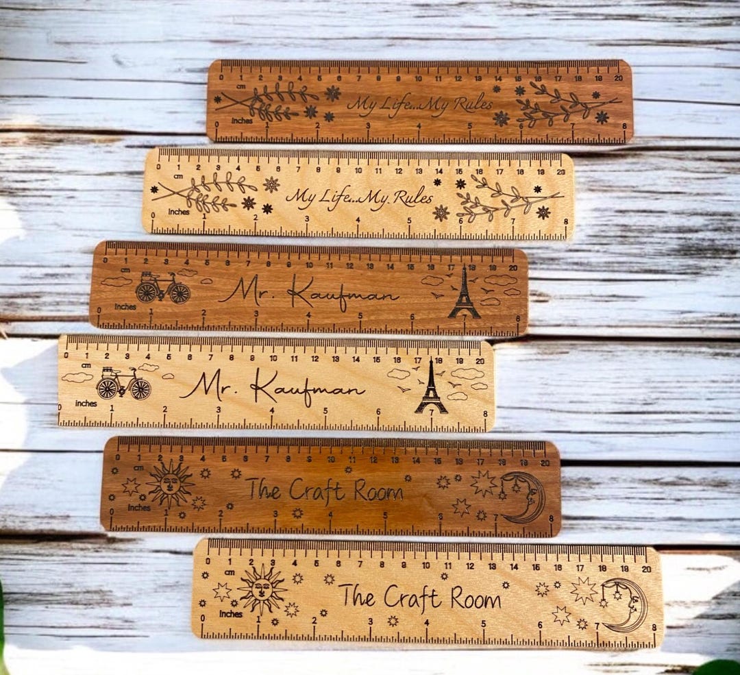Personalized Wood Ruler - Ideal Teacher, Paraprofessional or Student ...