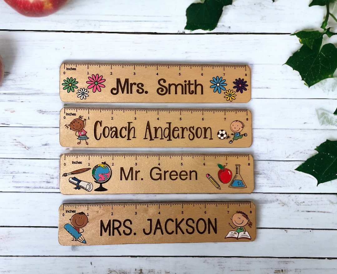 Personalized Hand Painted School Ruler - A Customized Keepsake for ...