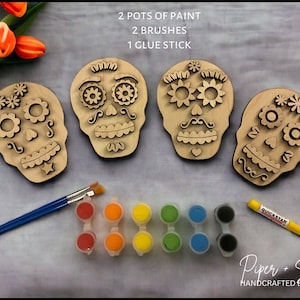 DIY Sugar Skull Kit/dia De Los Muertos Kit - Etsy