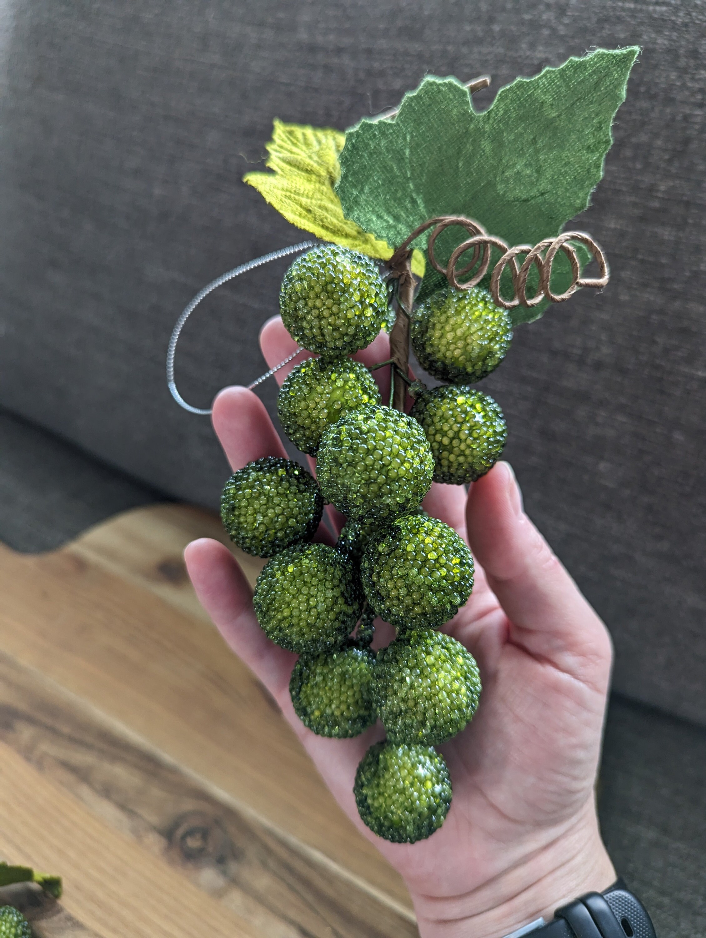 Vintage Beaded Grapes Faux Fruit Christmas Ornaments - Etsy