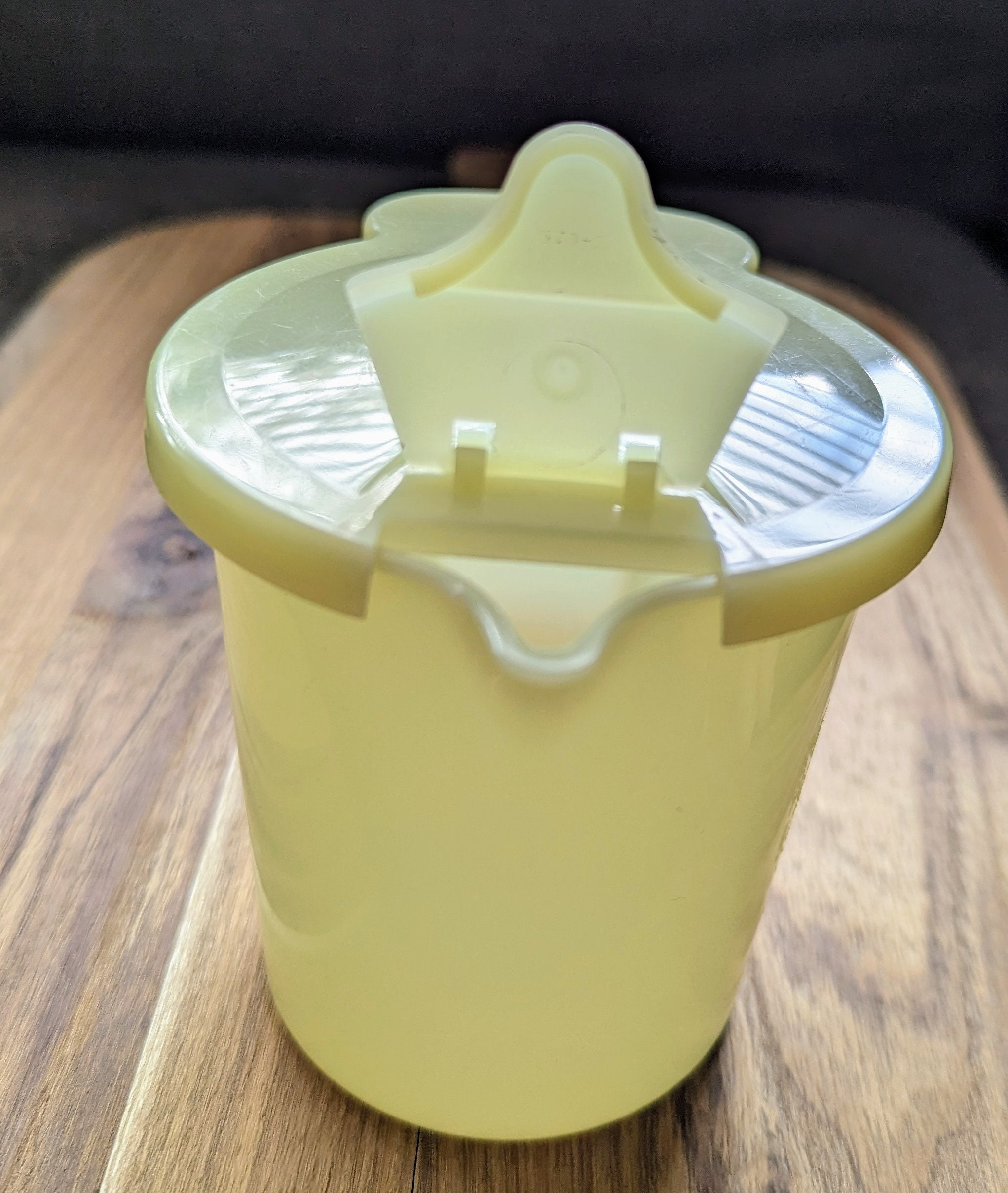 Vintage Milk Jug Tupperware Container in Yellow - Etsy