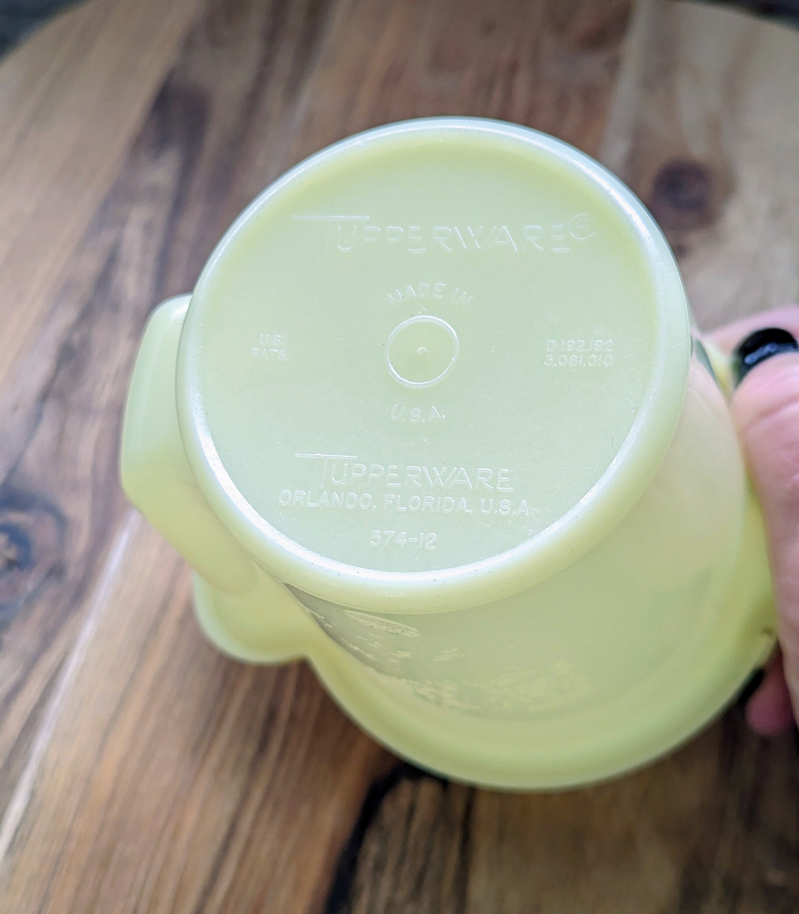 Vintage Milk Jug Tupperware Container in Yellow - Etsy