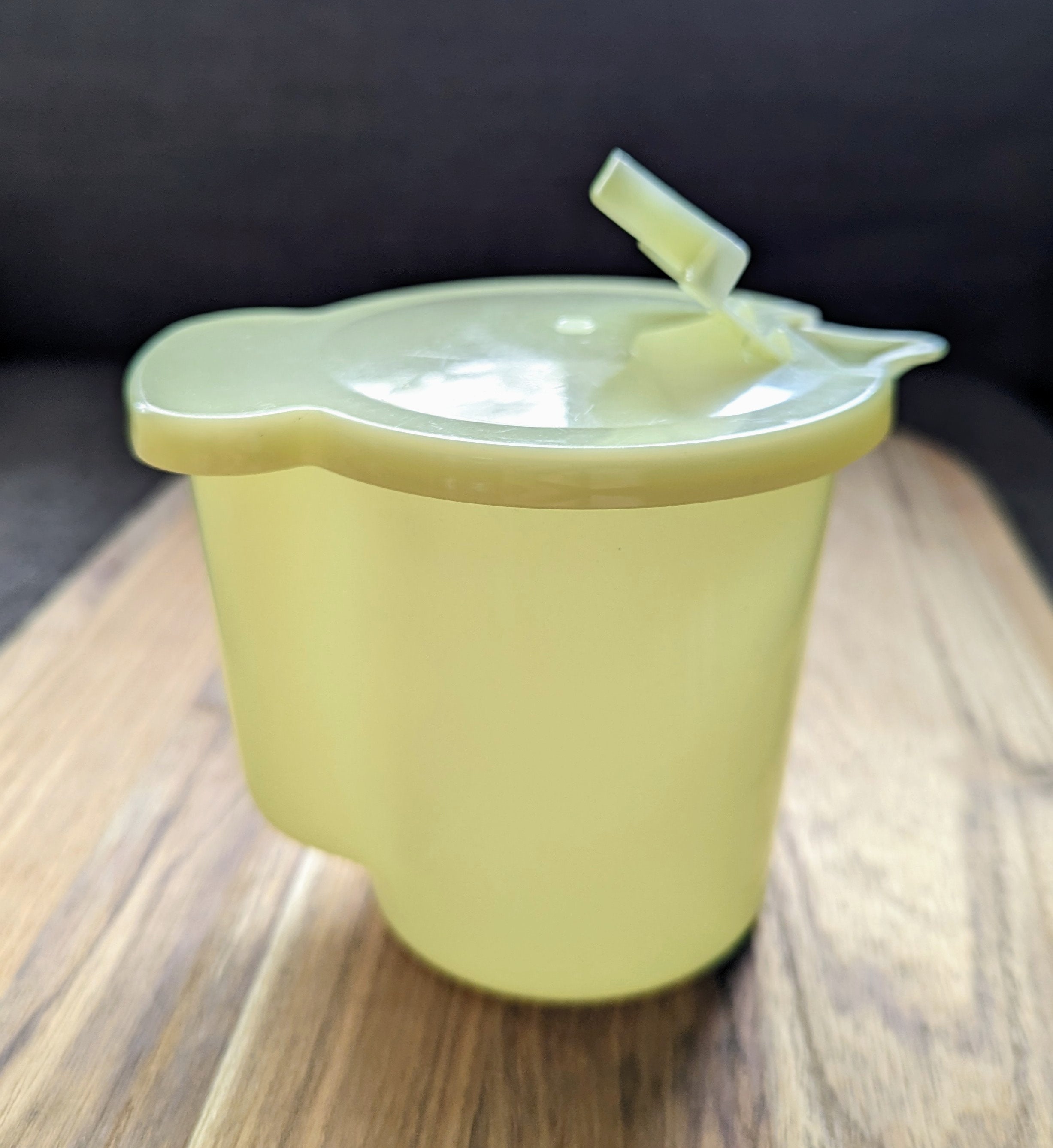 Vintage Milk Jug Tupperware Container in Yellow - Etsy