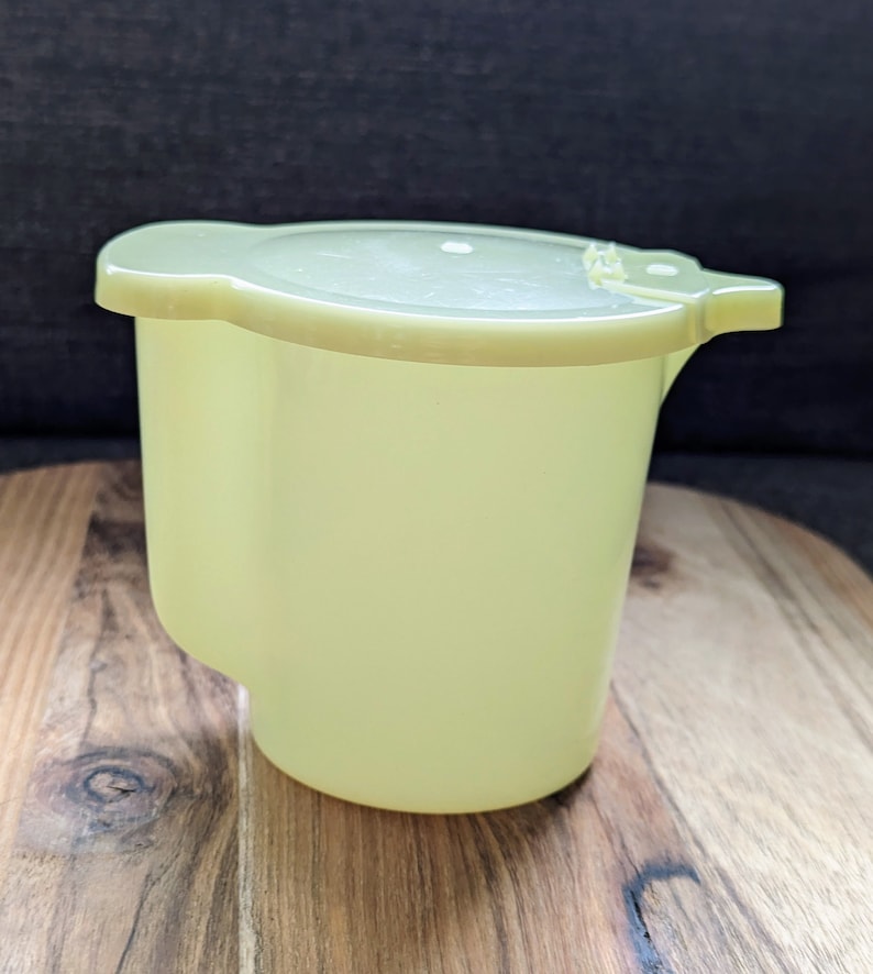 Vintage Milk Jug Tupperware Container in Yellow - Etsy