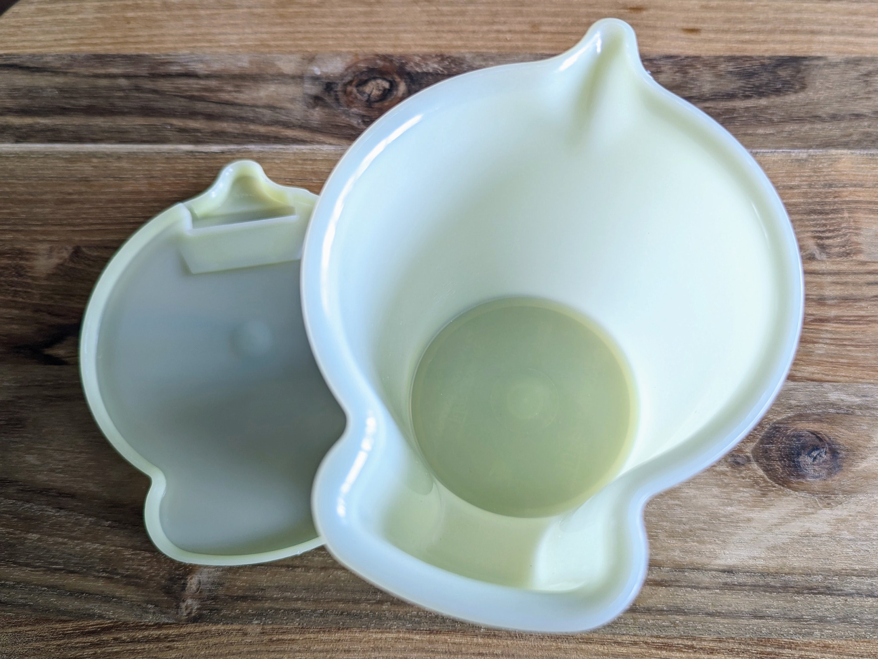 Vintage Milk Jug Tupperware Container in Yellow - Etsy