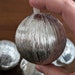 Vintage Sparkly Silver Satin Bulbs/ Christmas Ornaments/ Christmas Tree ...