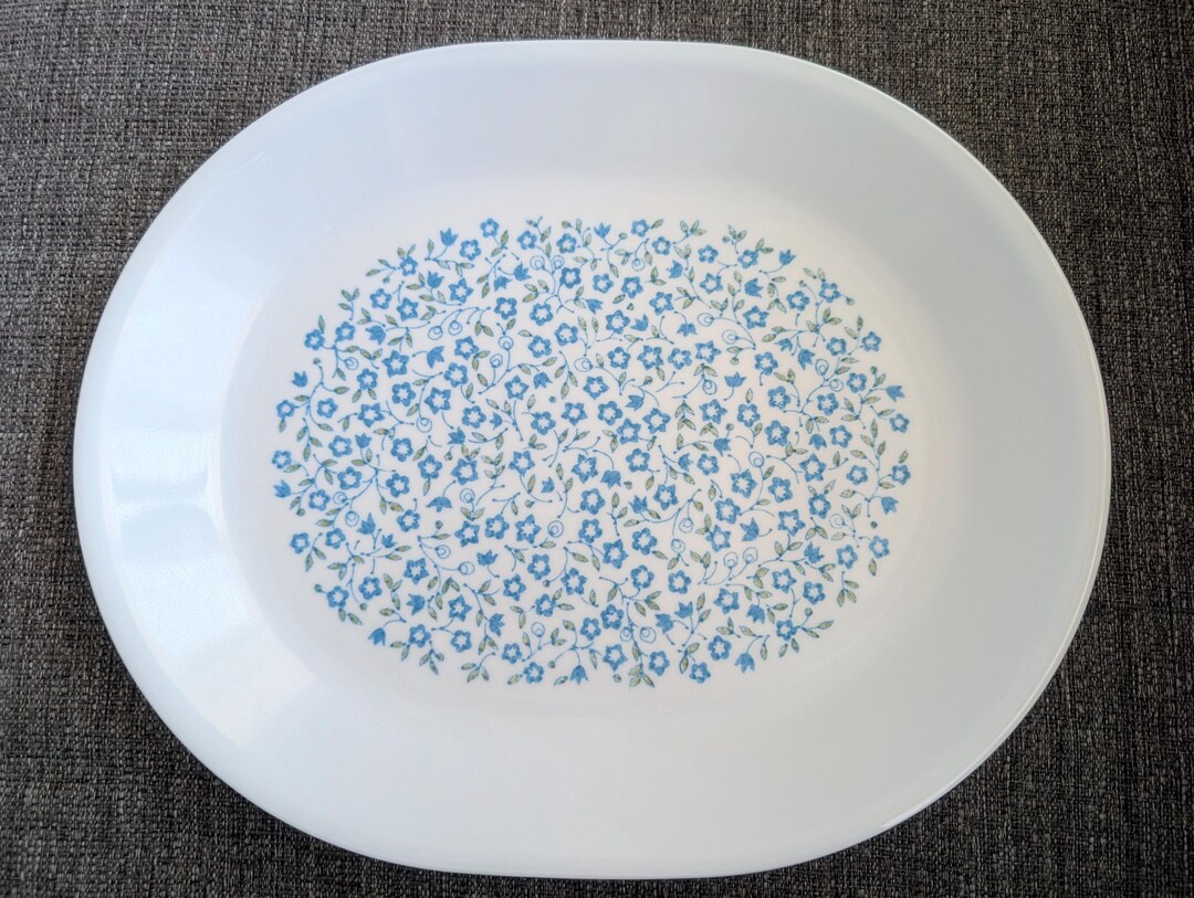 Vintage Corelle Blue Heather Platter | Serving Platter - Etsy