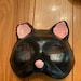 Half Cat Mask/diy Cat Mask/paper Cat Mask/diy Mask/fancy - Etsy