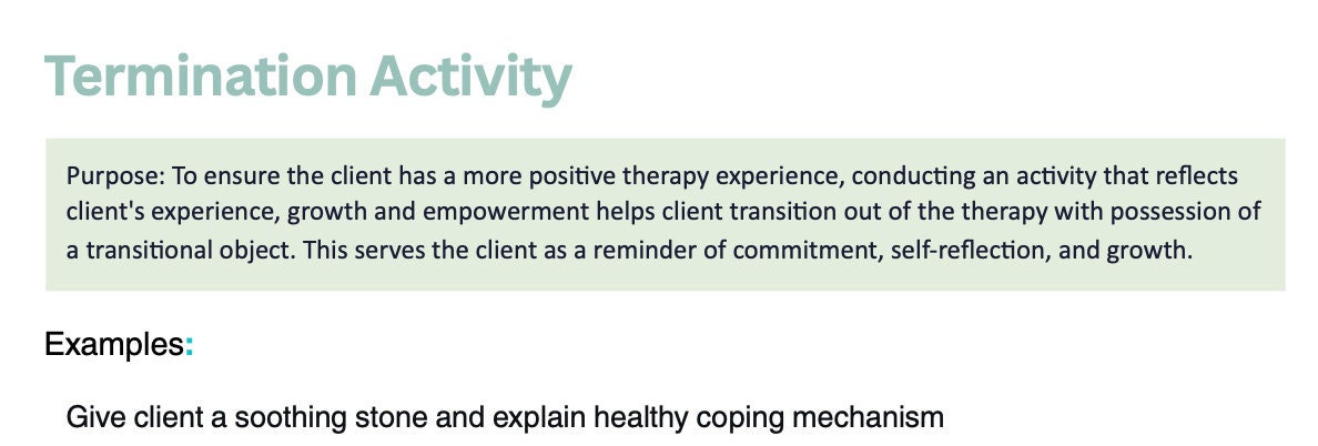Mental Health Therapy Termination Guide - Etsy