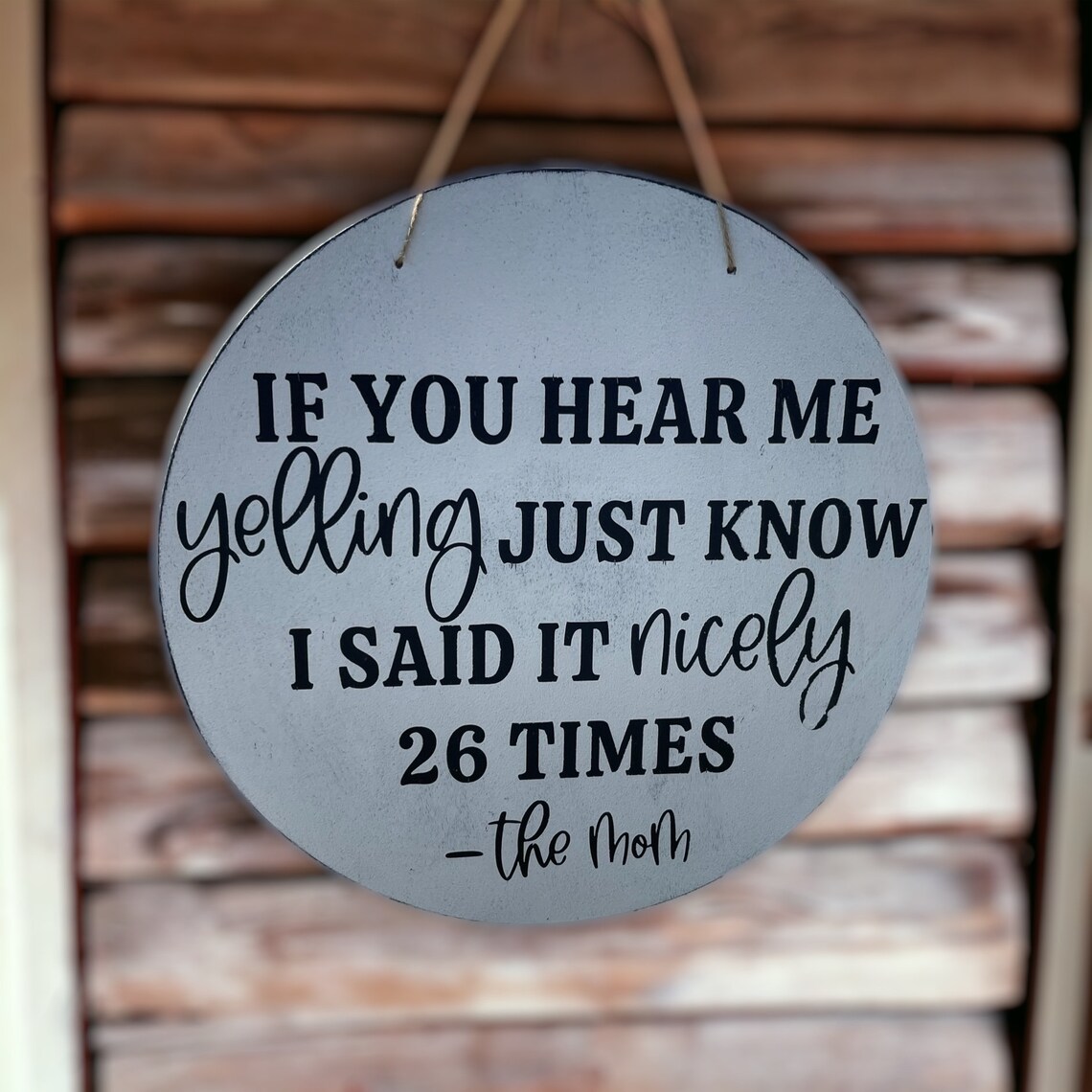 If You Hear Me Yelling Door Sign - Etsy