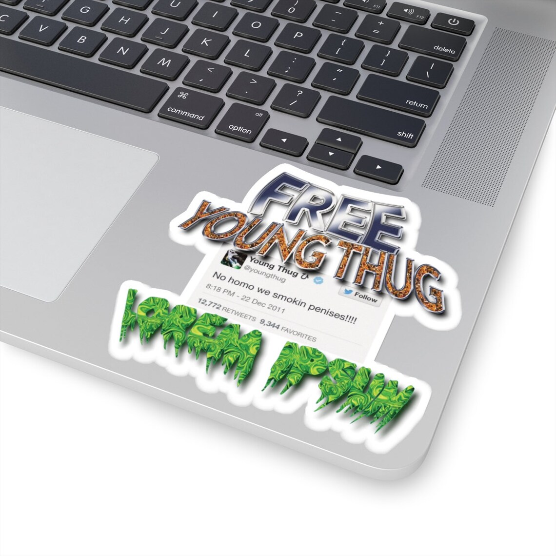 Young Thug free Thugger YSL Parody Sticker - Etsy