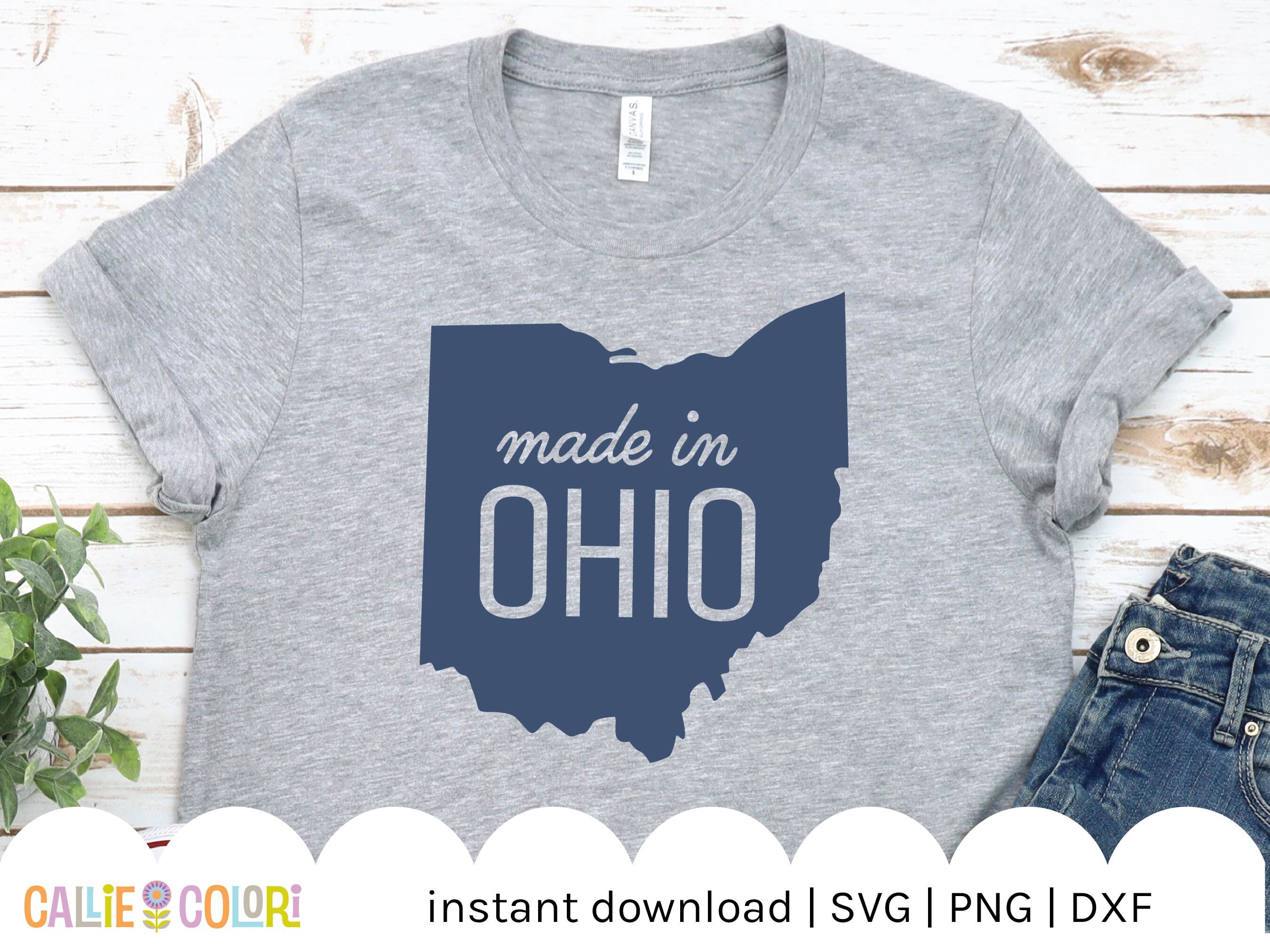 Ohio SVG Made in Ohio Svg Ohio Map Svg Retro Ohio Gift - Etsy