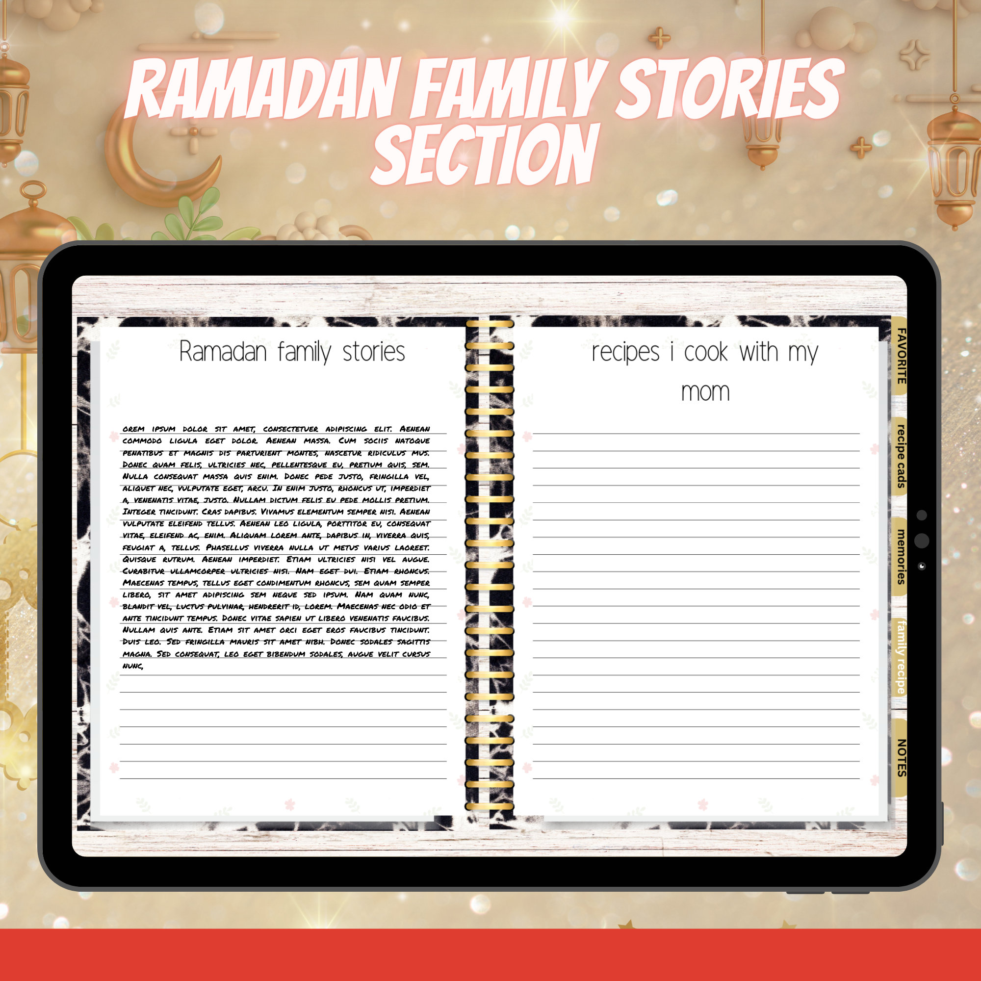 Ramadan Activity| Ramadan Recipe Card Digital| Digital Recipe Book ...