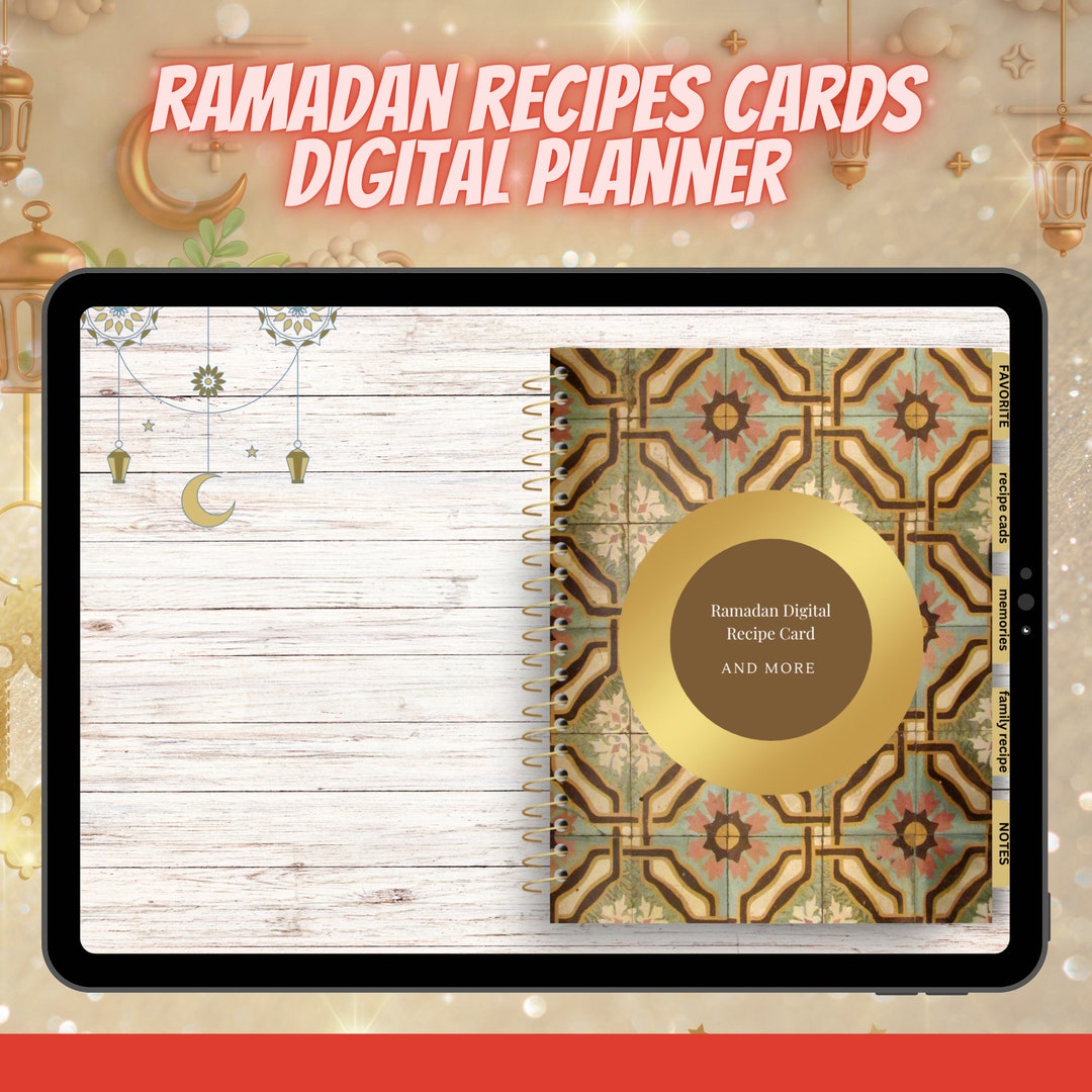 Ramadan Activity| Ramadan Recipe Card Digital| Digital Recipe Book ...