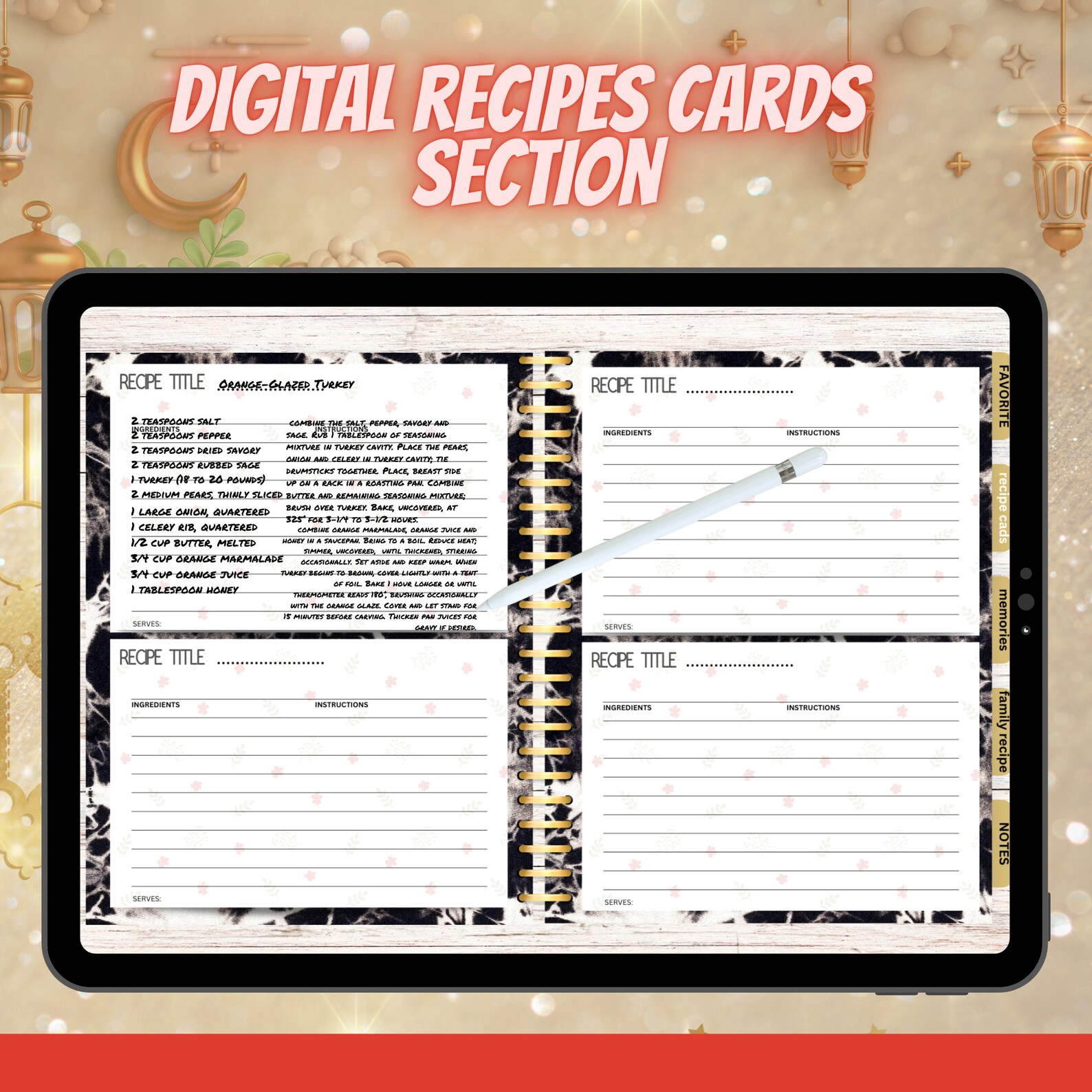 Ramadan Activity| Ramadan Recipe Card Digital| Digital Recipe Book ...