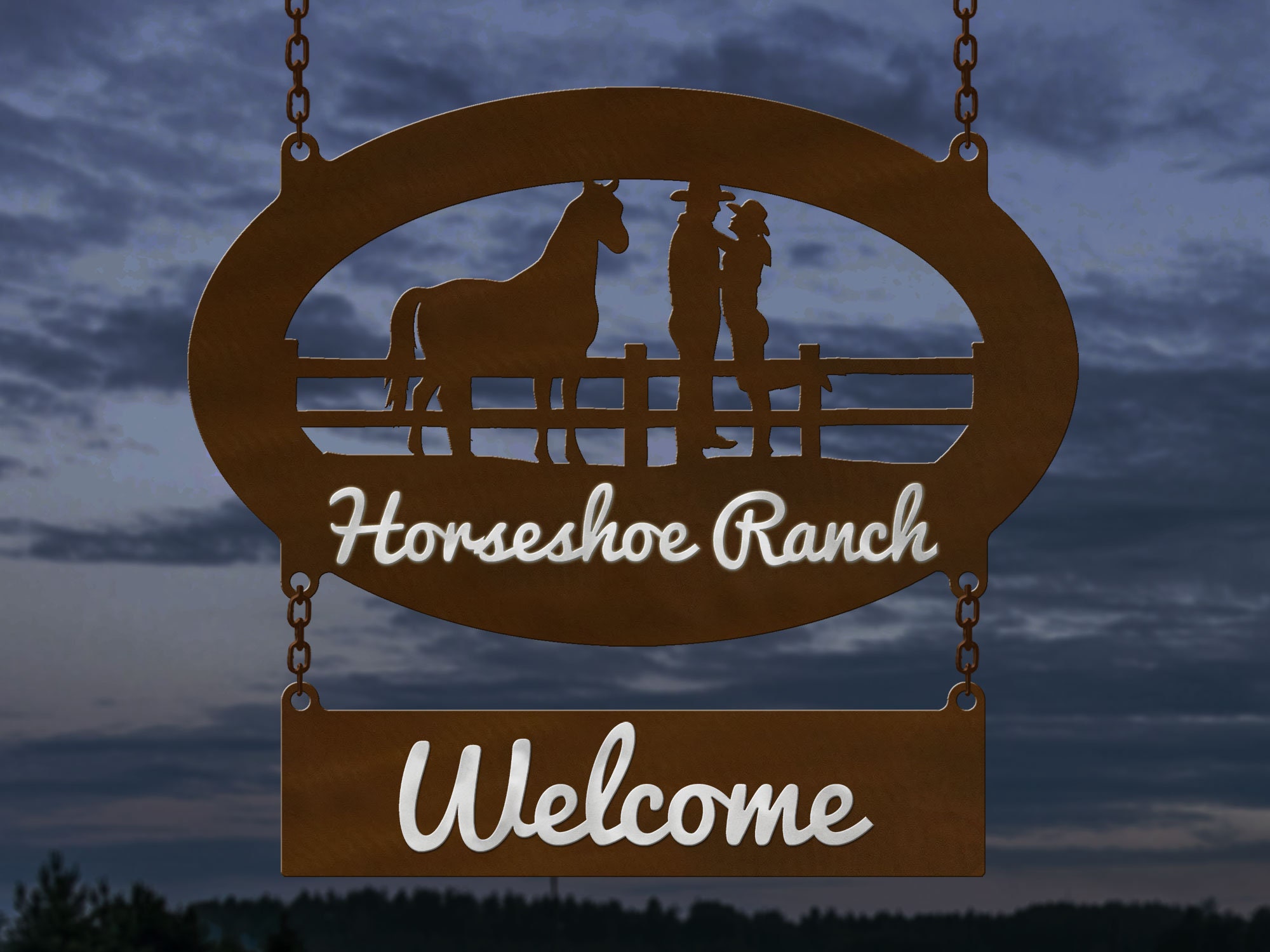 Customizable Cowboy Corral Sign: Reflective Western Decor - Etsy