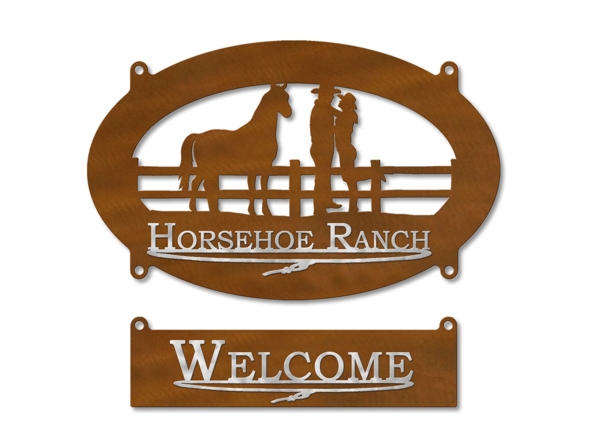 Customizable Cowboy Corral Sign: Reflective Western Decor - Etsy