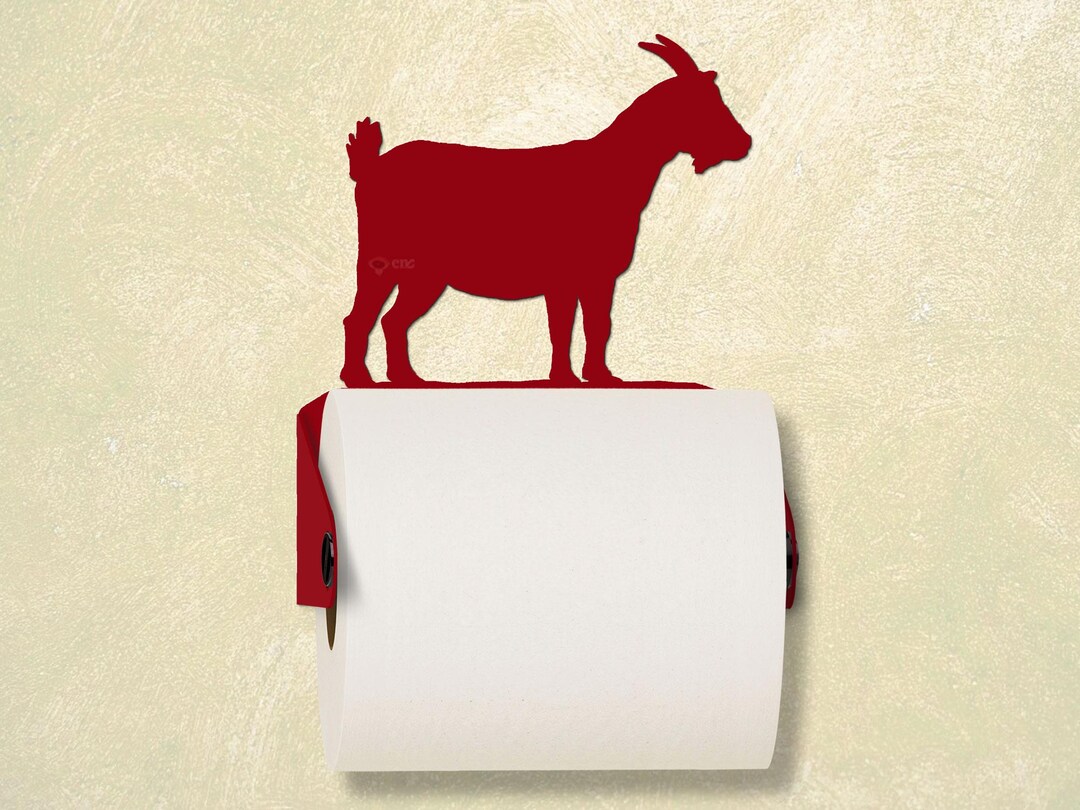 Goat Toilet Paper Holder: Country Bathroom Decor - Choose Color or DIY ...