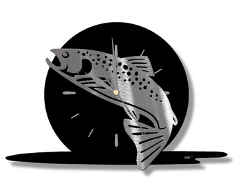 Metal Trout Clock - Etsy