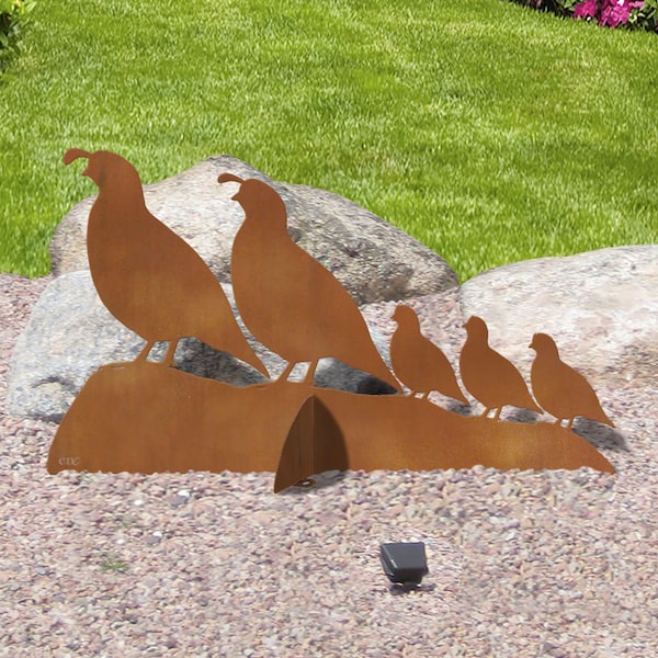 Quail Garden Statue - Etsy