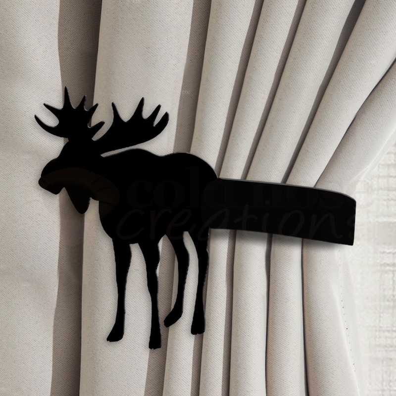 Moose Kitchen Curtain - Etsy