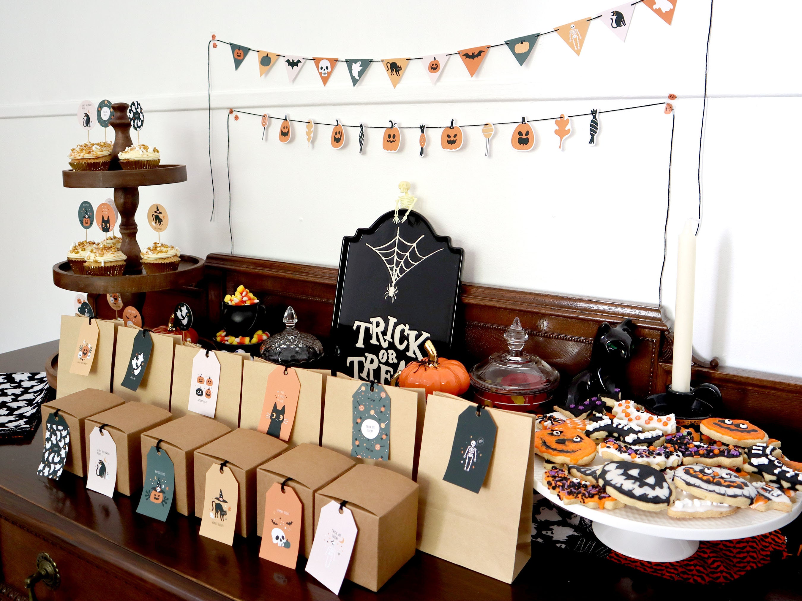 MODERN HALLOWEEN PRINTABLE Party Pack, Halloween Party Pack, Halloween ...