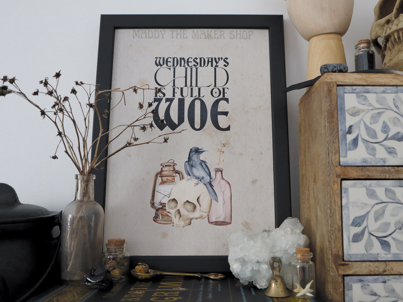 WEDNESDAY ADDAMS POSTER Printable, Wednesday Addams Printable ...