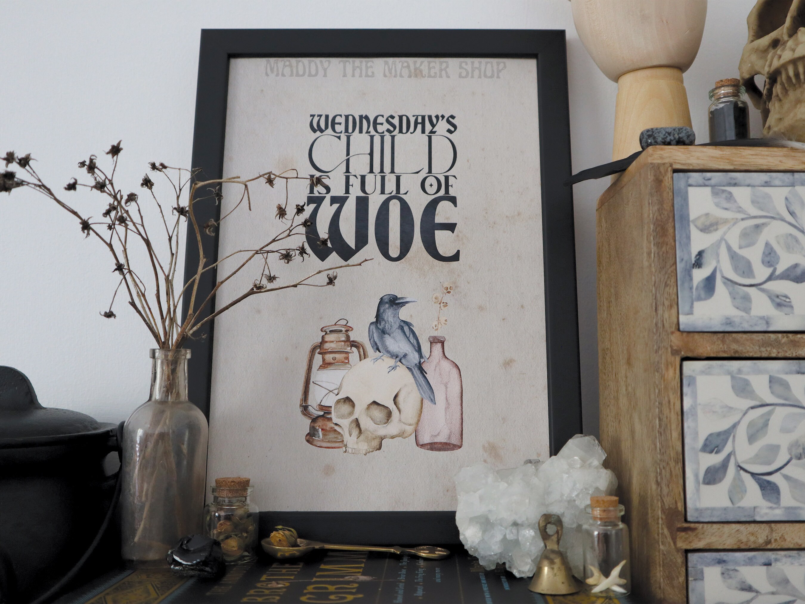 WEDNESDAY ADDAMS POSTER Printable, Wednesday Addams Printable ...