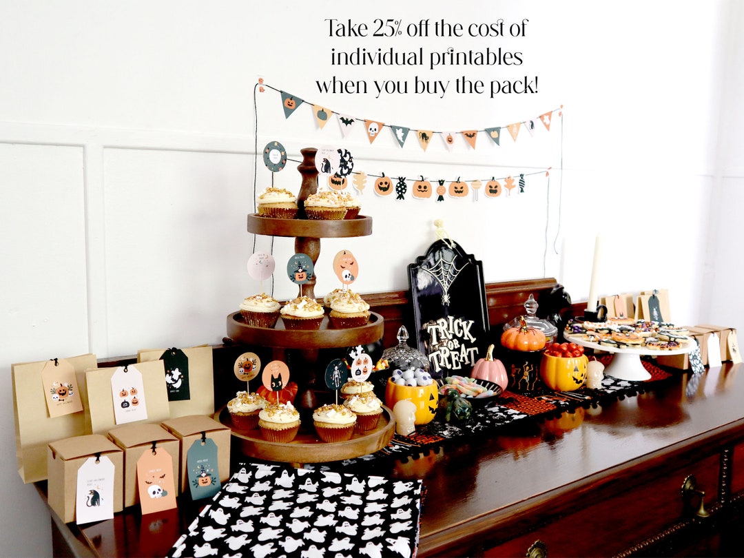 MODERN HALLOWEEN PRINTABLE Party Pack, Halloween Party Pack, Halloween ...
